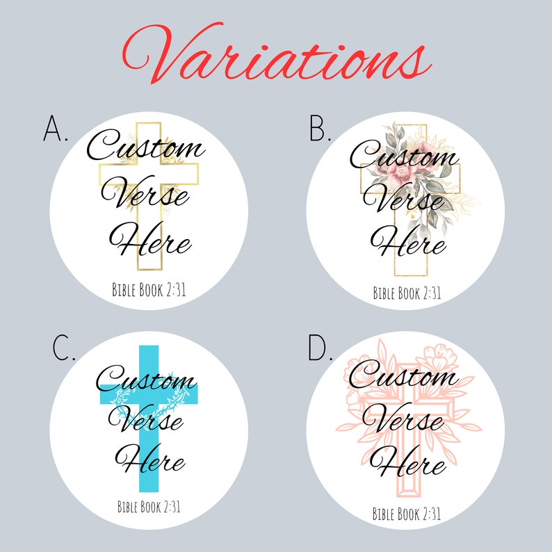 Custom Bible Verse Ornament, Christian Christmas Ornament, Personalized ...