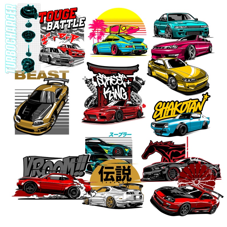 500 PNG JPG Diseño de camiseta de coche deportivo pintado, alta calidad ...