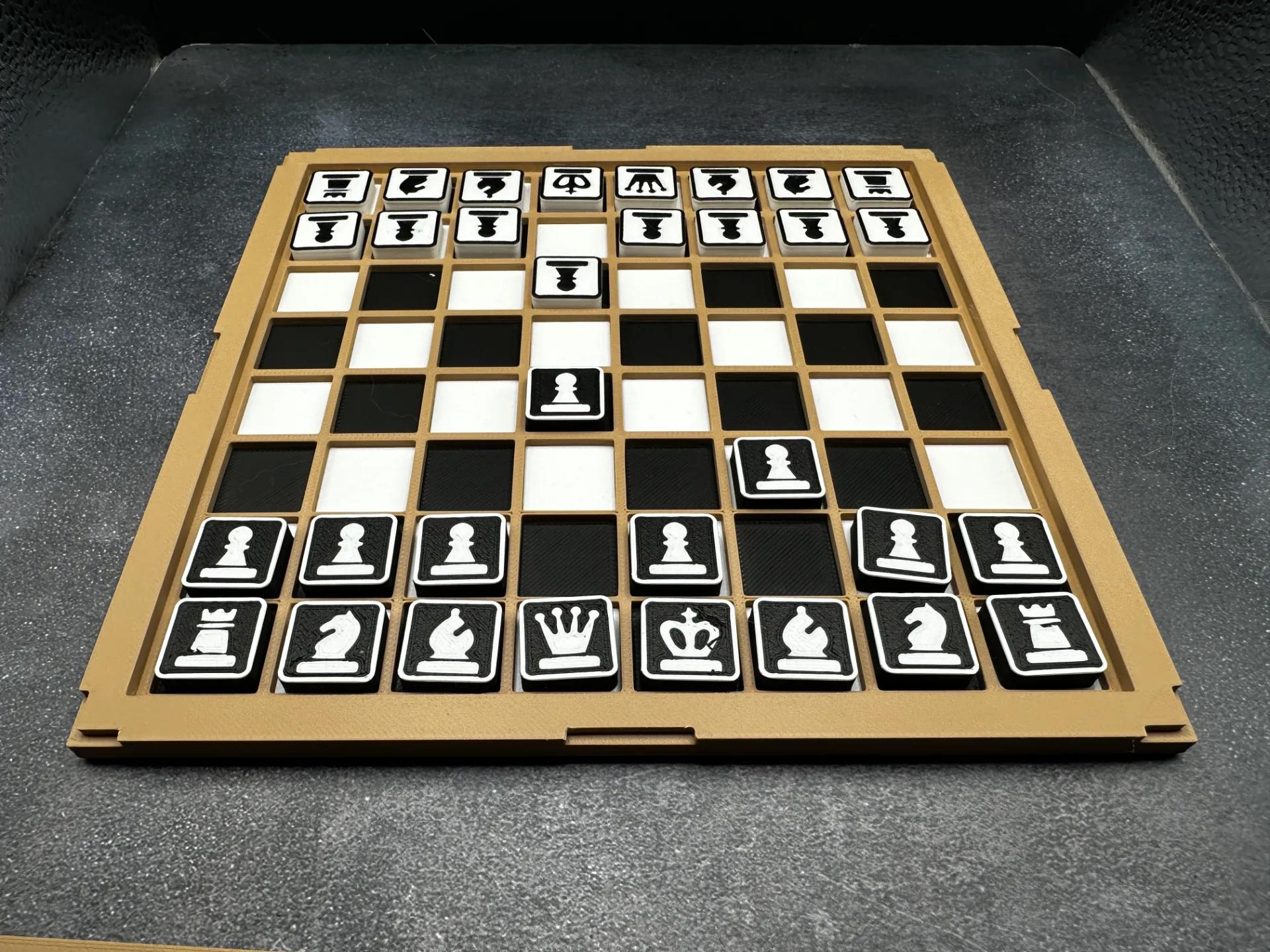 Portable Chess Set | Travel Chess Set | 3D Printed Chess Set - Compact ...