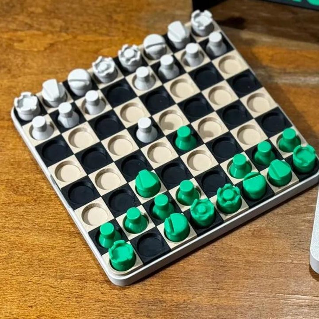 Travel Chess Set: Compact PLA Chessboard for Strategy Lovers - Etsy