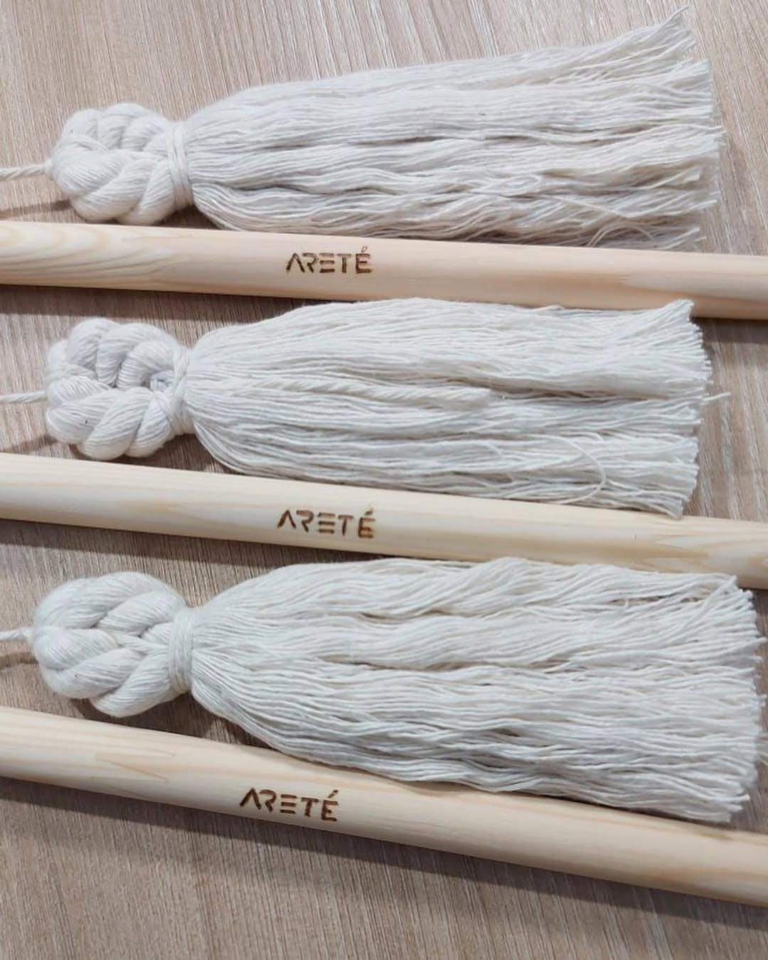 Macrame Cat Wand Toy | Natural Wood Teaser Stick | Boho Cat Accessories ...