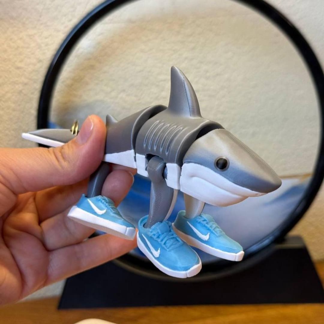 Tralalero Tralala Meme Shark Figurine – Dancing 3D Printed Shark ...
