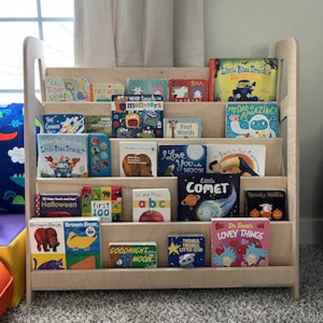 Toddler Bookcase Montessori Bookshelf Wooden Montessori - Etsy
