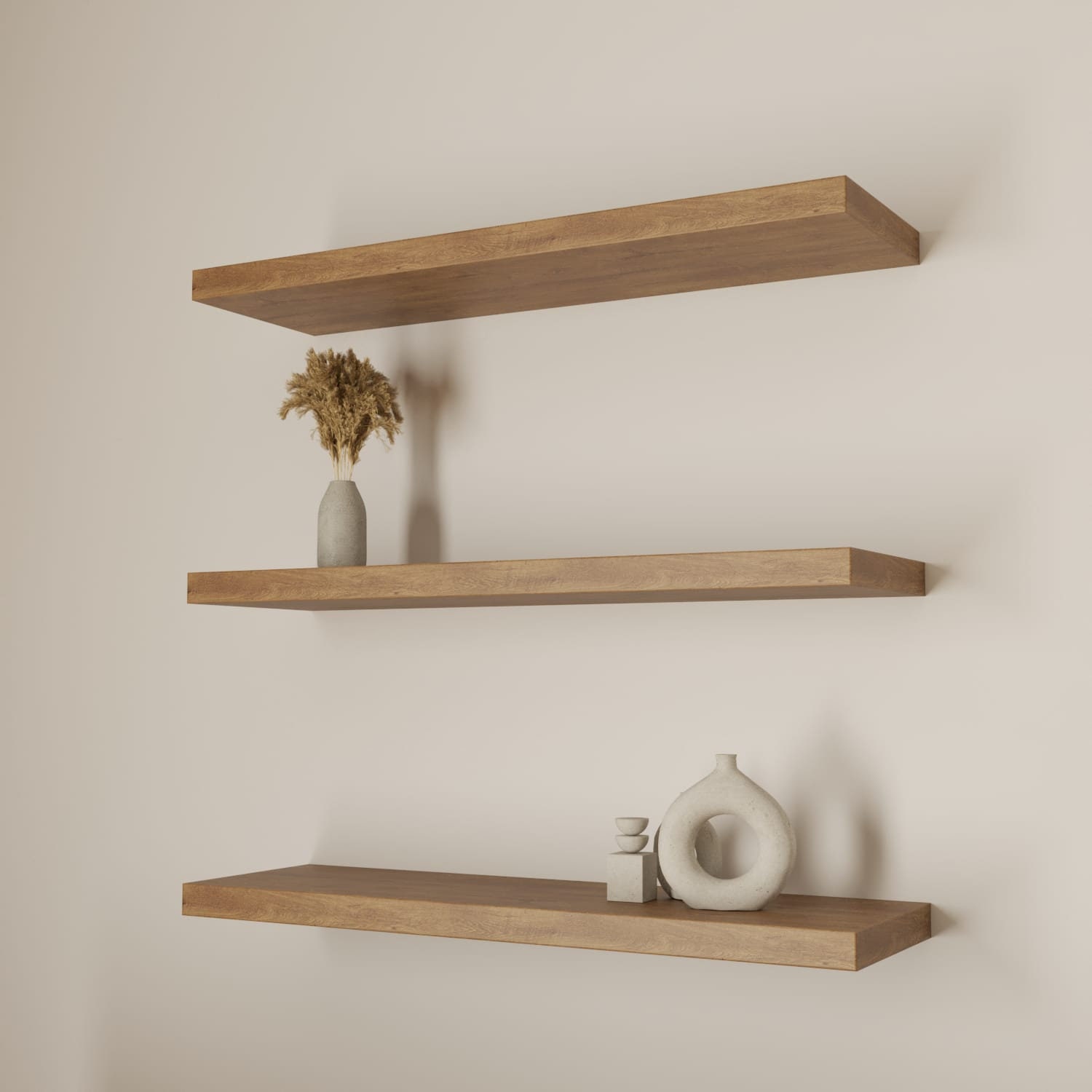 Solid Oak Wood Shelves/ Wooden Shelves/ Oak Wood/ Solid Oak/ Solid Wood ...