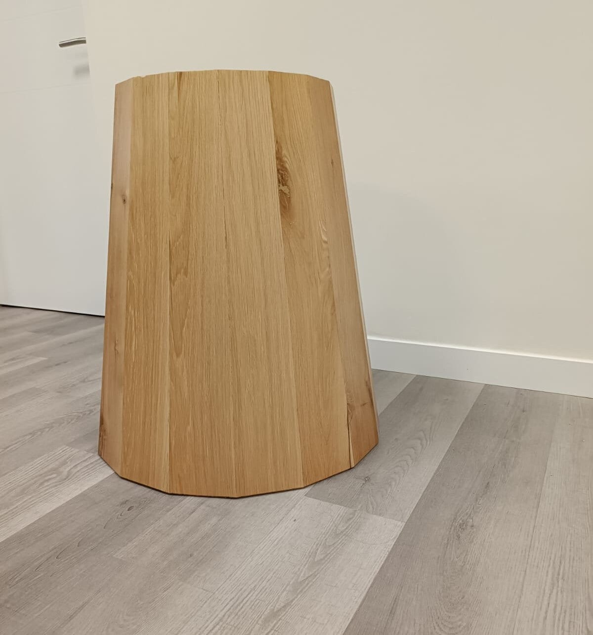 Oak Table Legs/ Solid Oak/ Natural Oak Color/ Round Feet/ Conical Feet ...