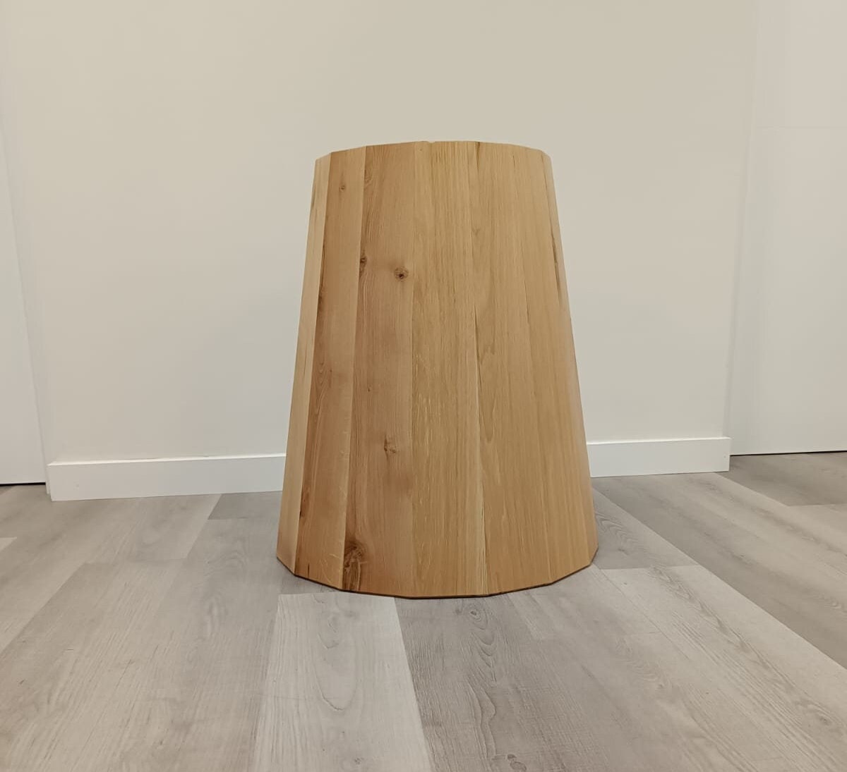 Oak Table Legs/ Solid Oak/ Natural Oak Color/ Round Feet/ Conical Feet ...