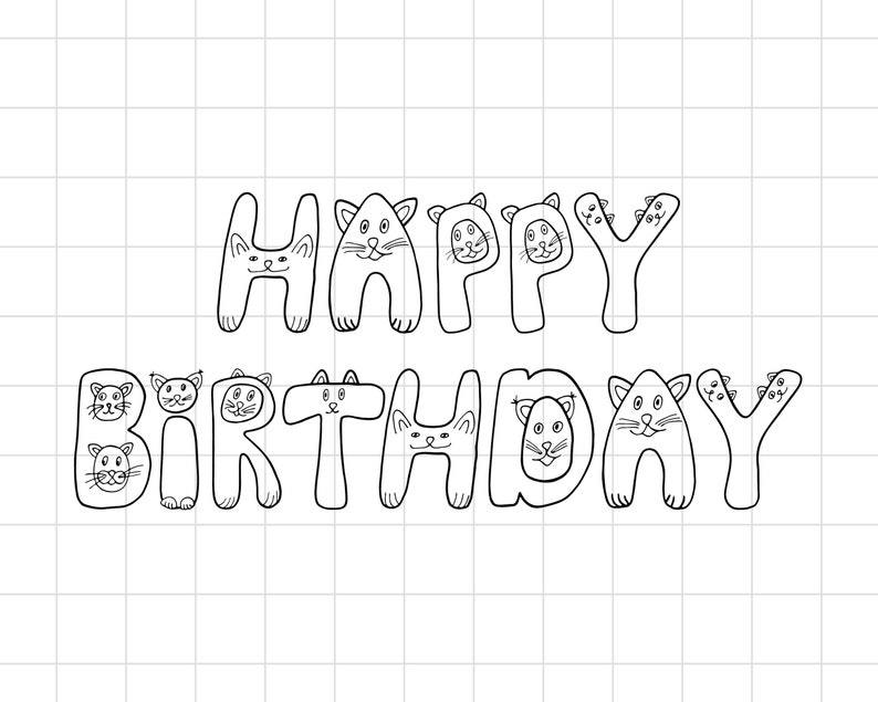 ALPHABET CAT FONT Svg Handdrawn Style Cat Bubble Writing Font ...