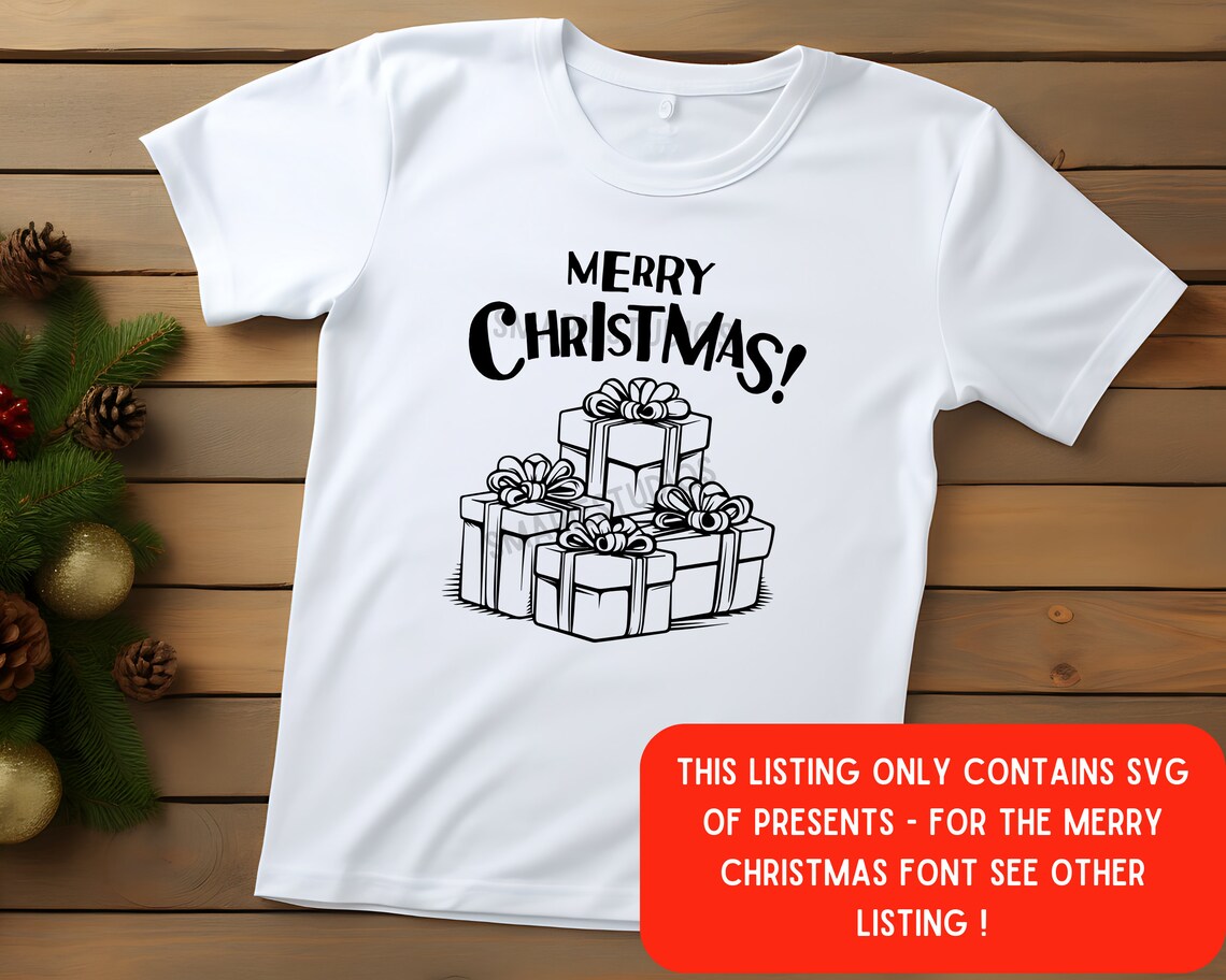 STACKED PRESENTS SVG Pile of Presents for Christmas or Birthdays ...