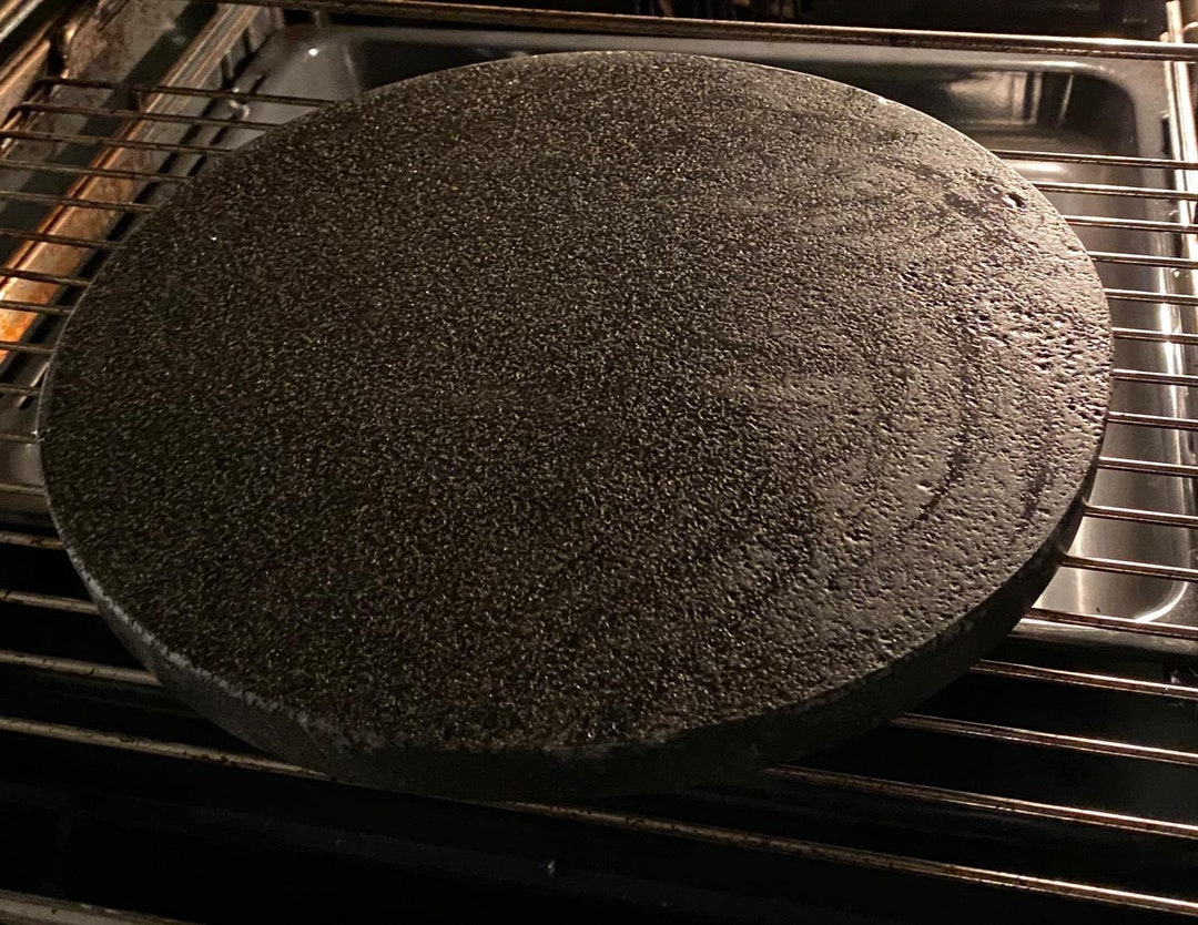 Handcrafted Natural Volcanic Pizza Stone 38 Cm Cooking Stone Basalt ...