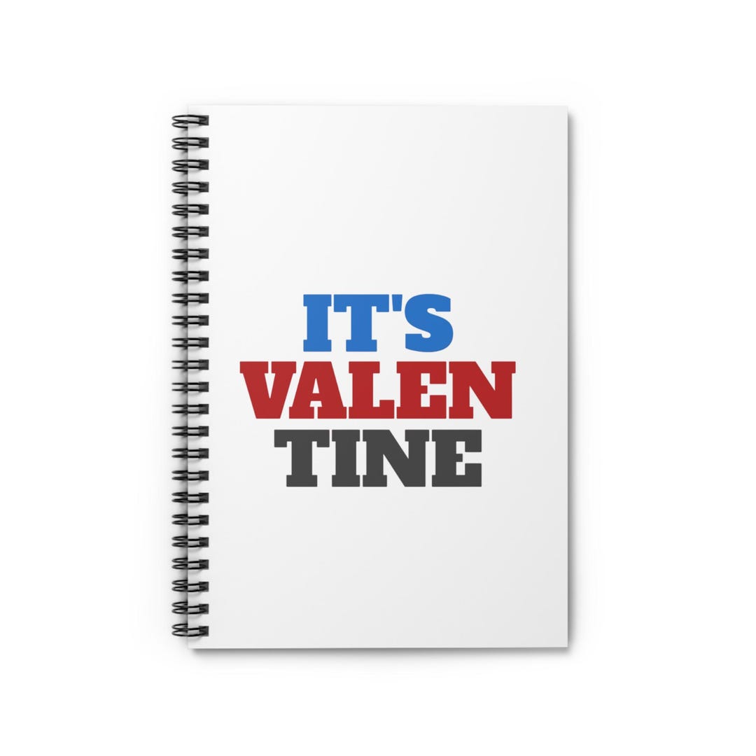 Valentine Day Spiral Notebook Ruled Line - Etsy