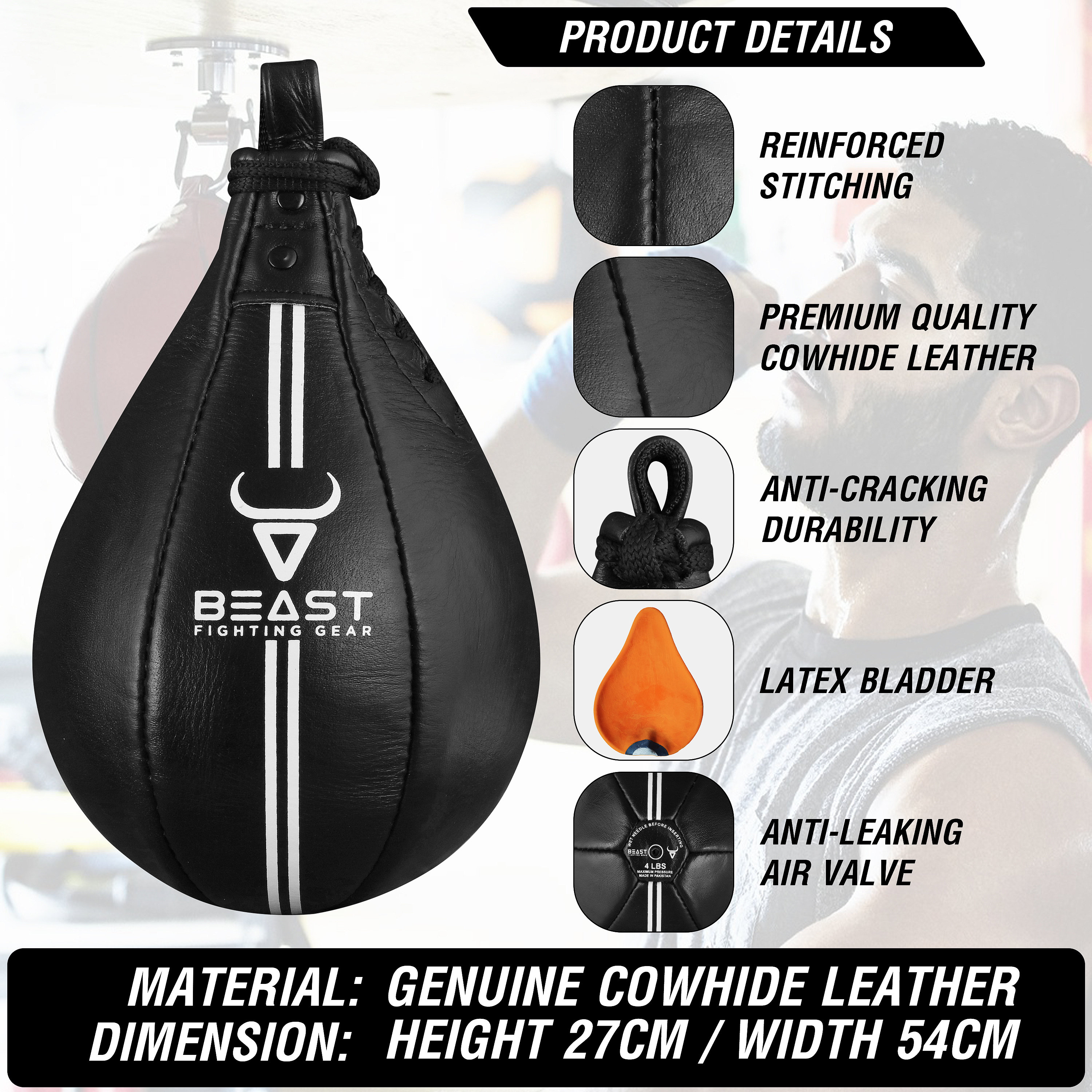 Leather Speed Ball Boxing & Swivel Boxing Punch Bag MMA Speed Bag Training Set - Etsy