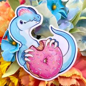 Sweet Sharp Teeth Vol. 1! / Dinosaur Dessert Cute Vinyl Sticker Set - Etsy