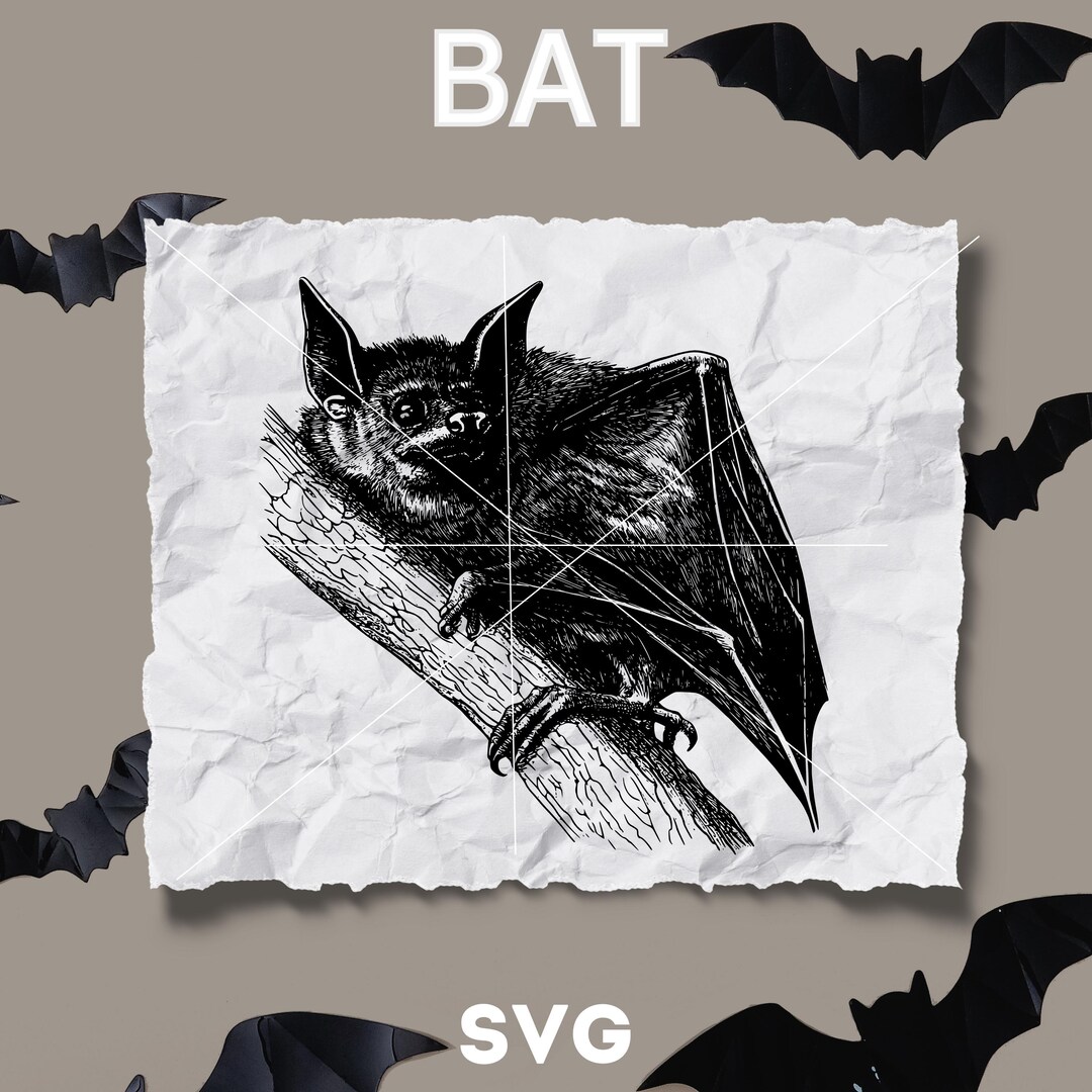 Fledermaus SVG Digital Download Halloween Gothic Silhouette Spooky ...