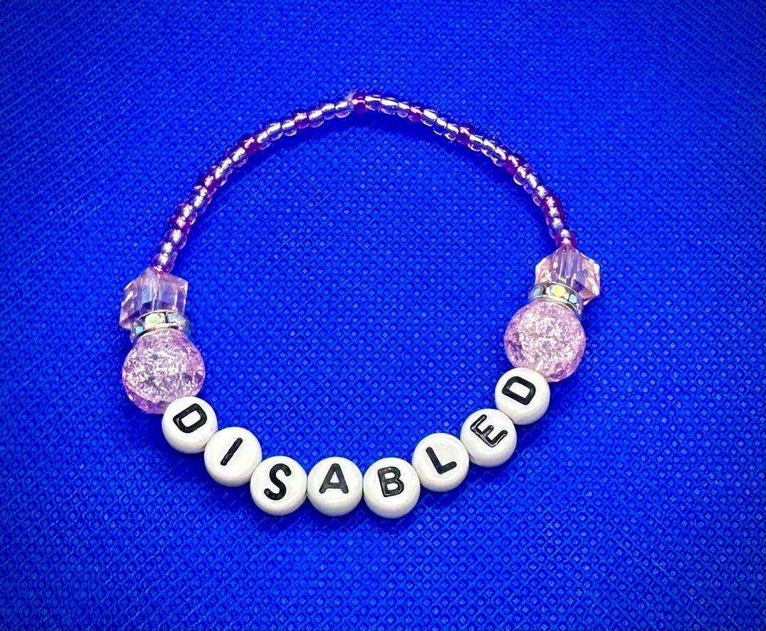 Disabled Disability Pride Beaded Bracelet - Etsy