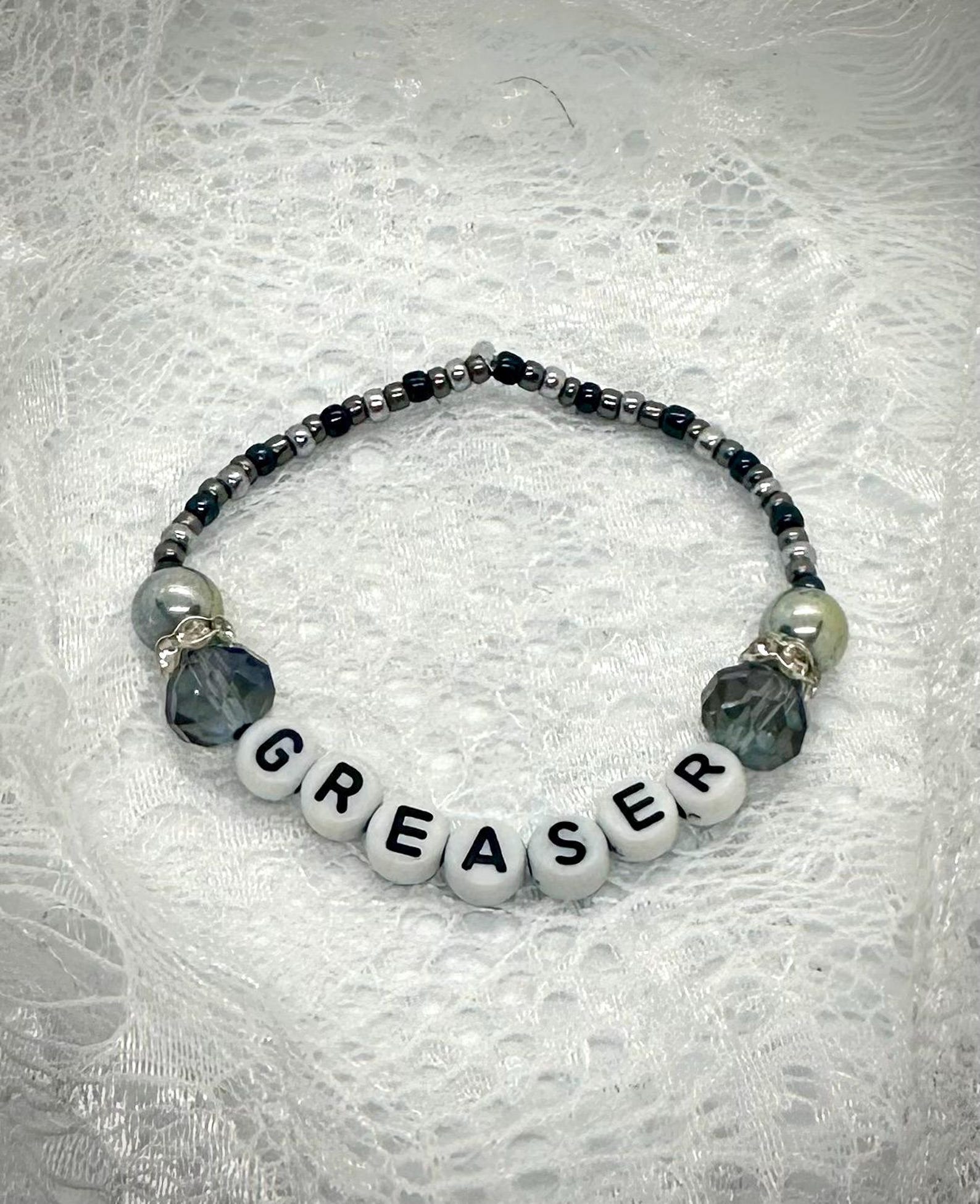 Greaser the Outsiders Friendship Bracelet With Glass Beads - Etsy