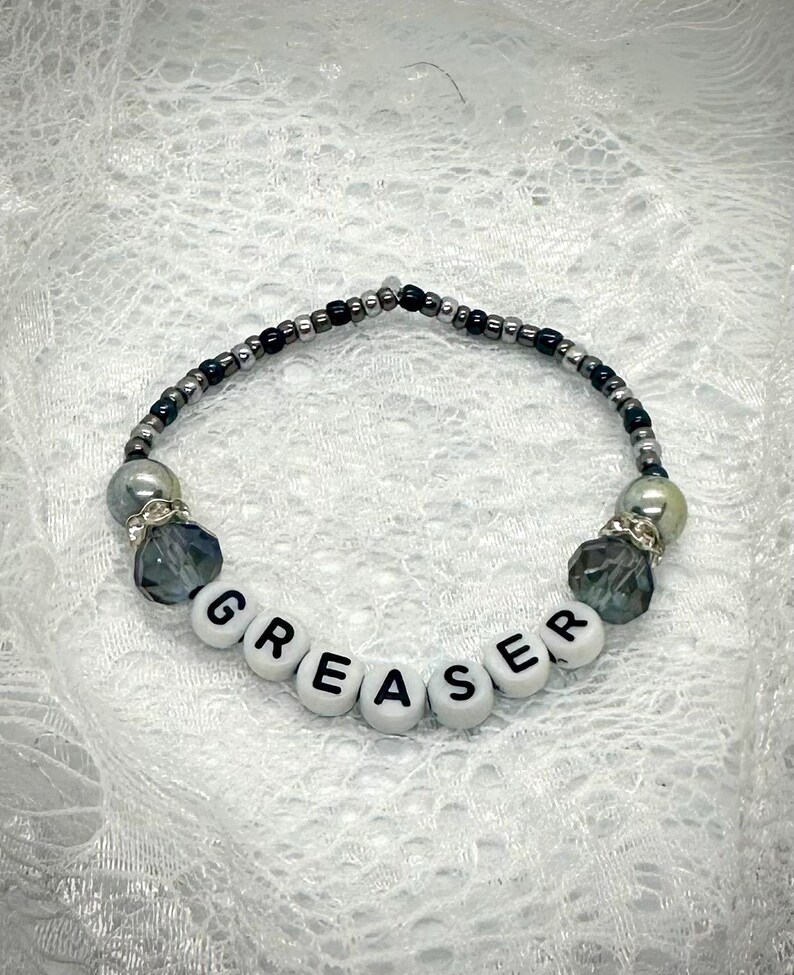 Greaser the Outsiders Friendship Bracelet With Glass Beads - Etsy