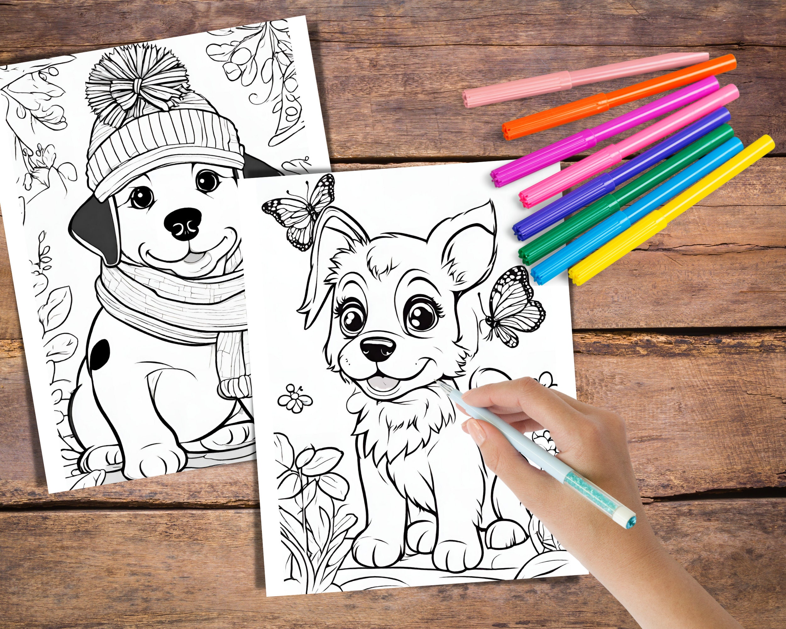 Dog Coloring Pages Puppy Coloring Pages Puppy Coloring Pages for Kids ...