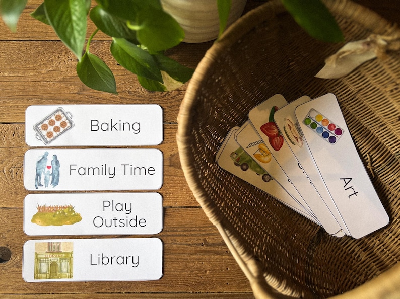 Homeschool Daily Rhythm Cards, Printable Visual Schedule for Kids With ...