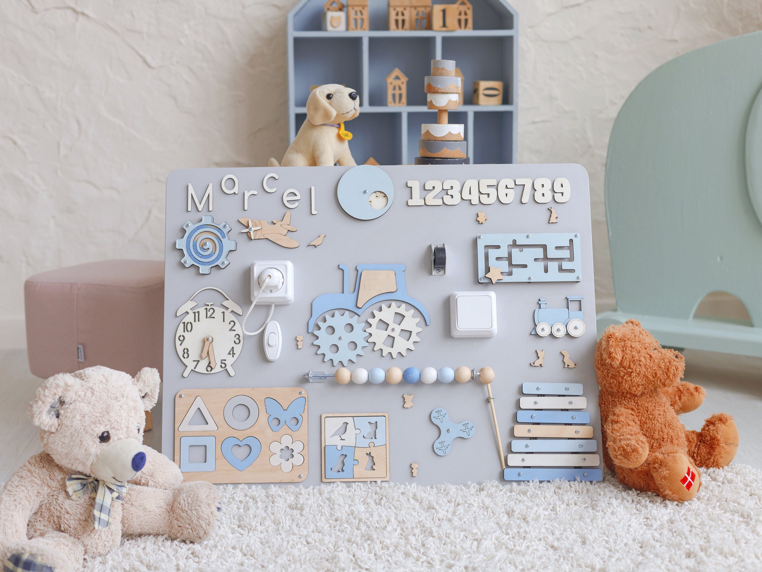 Activity Board, Montessori Board, Developing Board for Baby, Developing ...