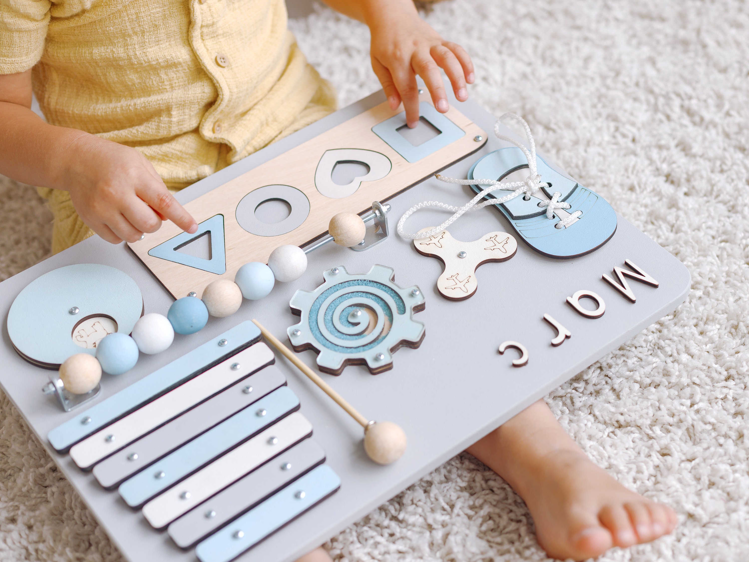 Personalized Gifts for Kids, Busy Board for Toddler, Personalized Busy ...