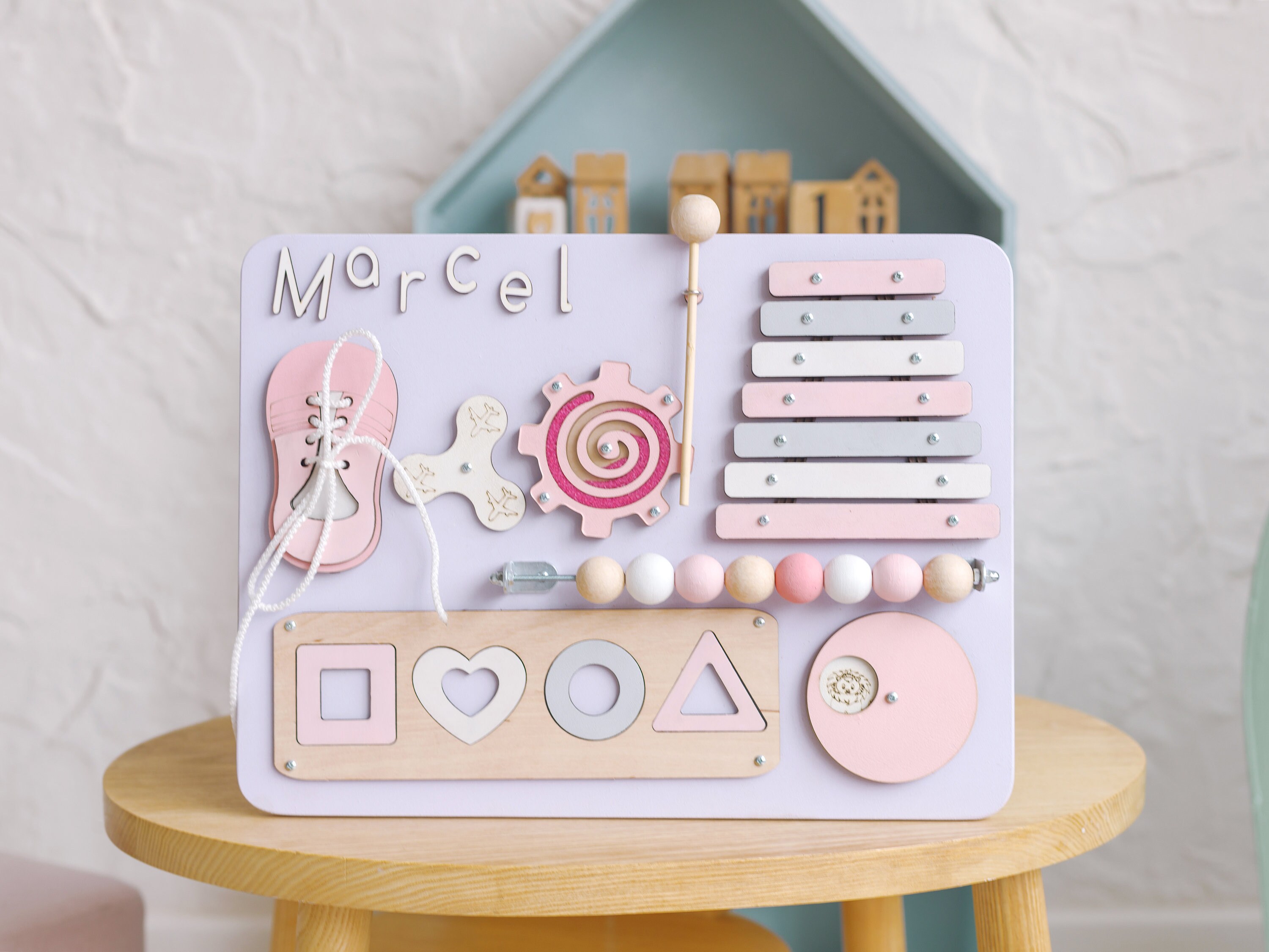 Activity Board, Montessori Board, Developing Board for Baby, Developing ...