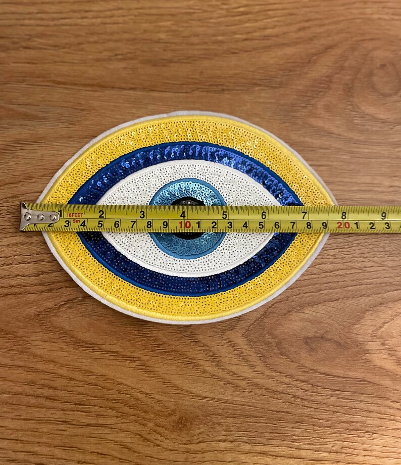 Evil Eye Appliqué Embroidered Patch /sequin/ Sew In/ DIY/ Iron On - Etsy
