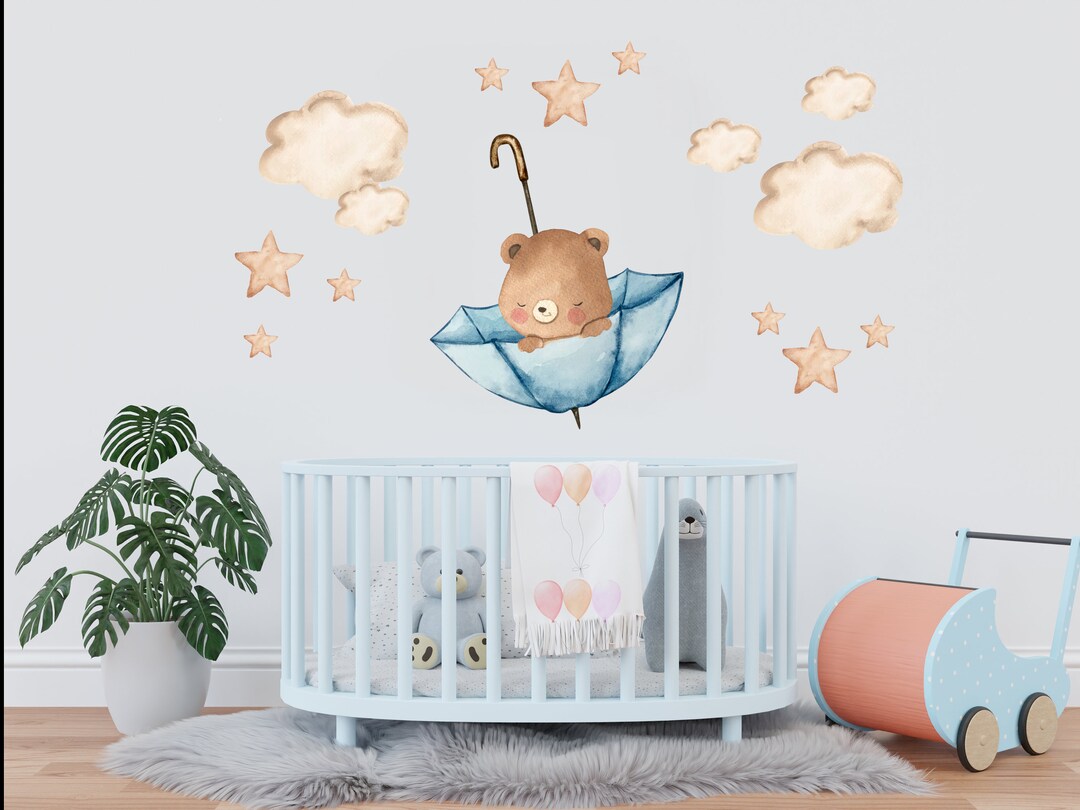 Teddy Bear Wall Stickers, Wall Decal for Kids Room, Children's Room ...