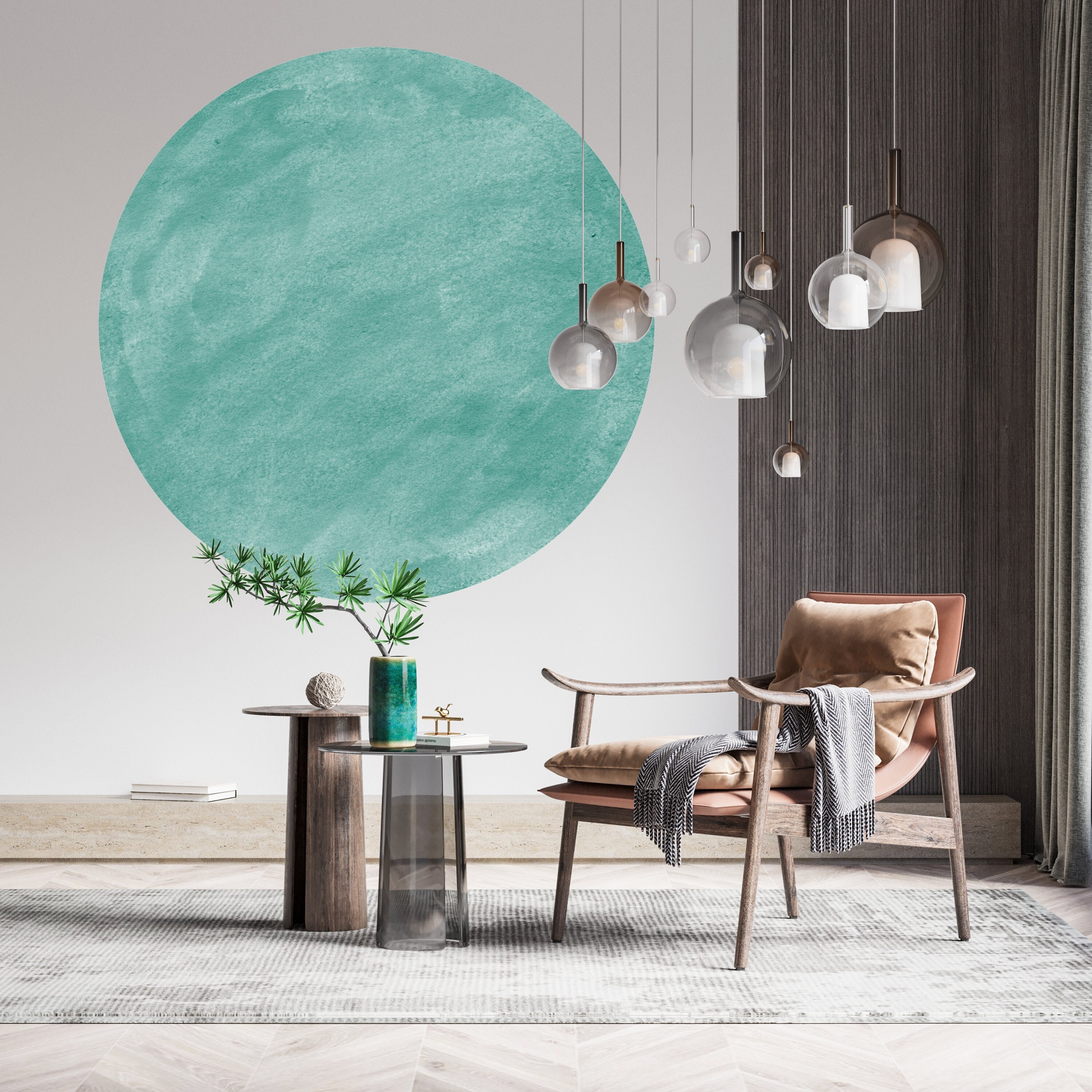 Circle Wall Decal, Arch Wall Decal, Headboard Wall Decal, Geometric ...