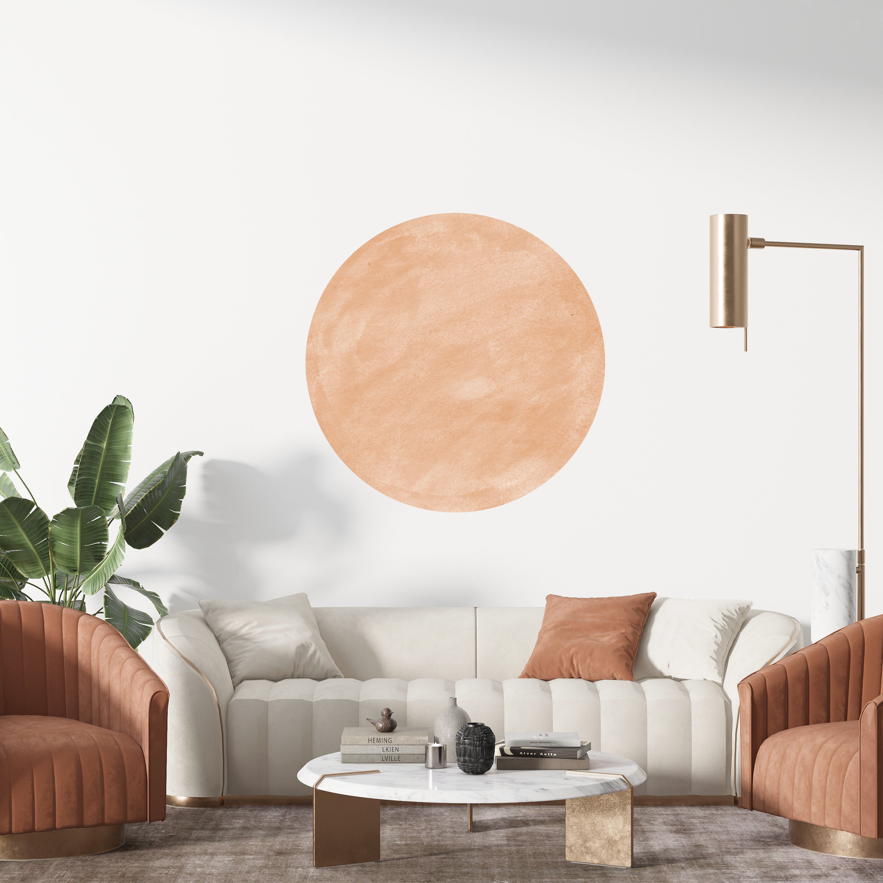 Circle Wall Decal, Arch Wall Decal, Headboard Wall Decal, Geometric ...