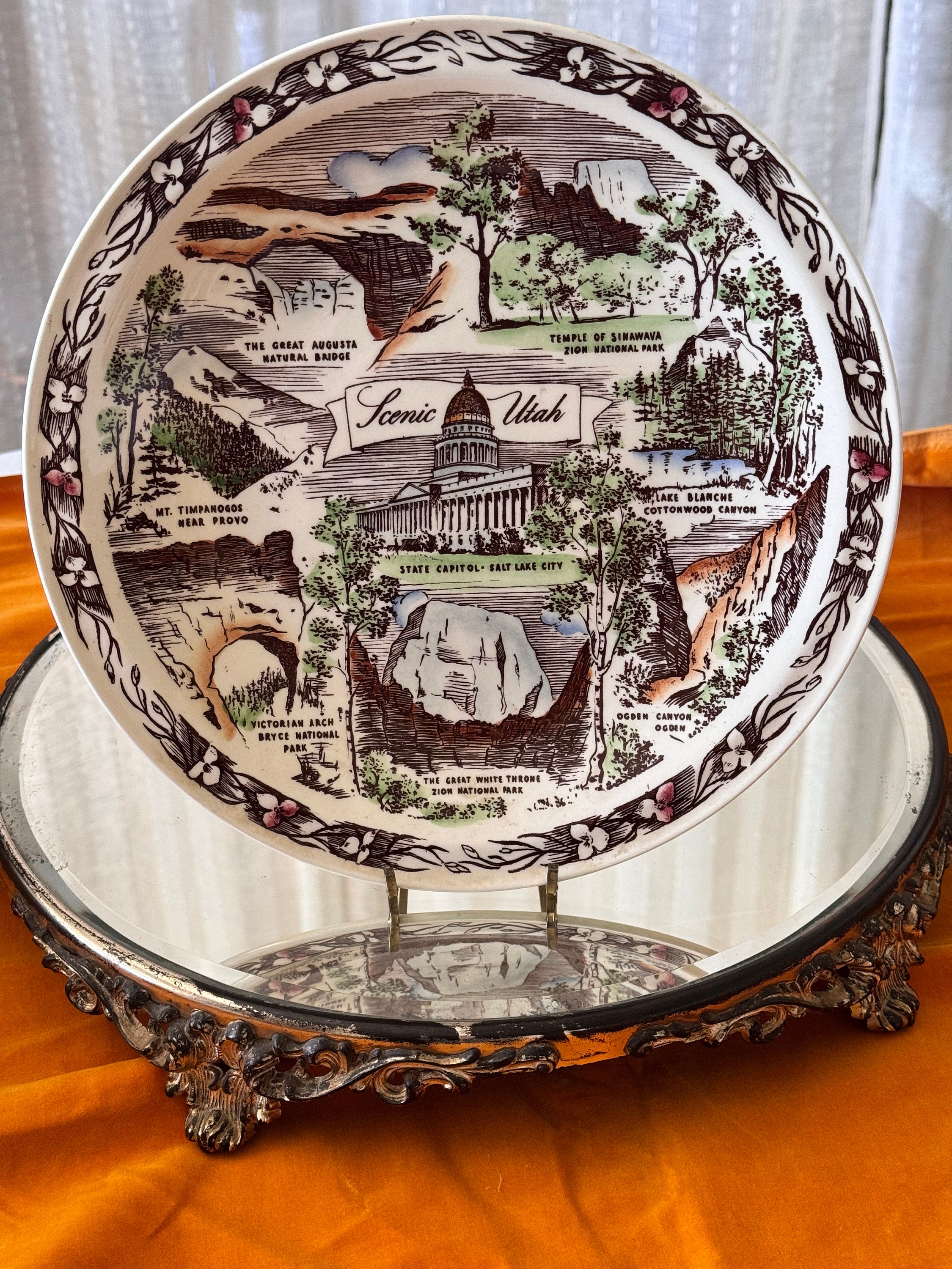 State Plates Souvenir Plates California Pennsylvania Texas Utah Plates ...