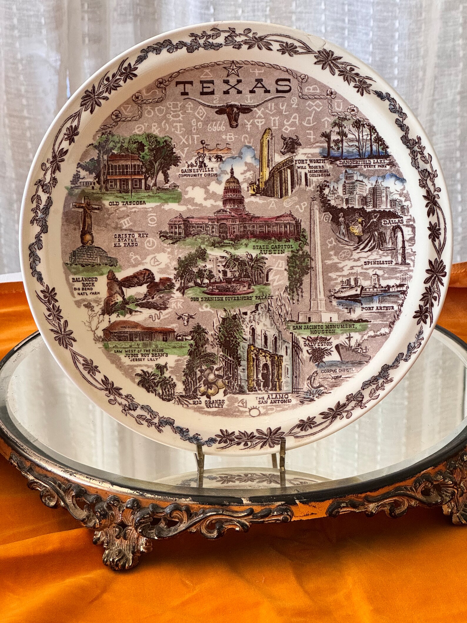 State Plates Souvenir Plates California Pennsylvania Texas Utah Plates ...