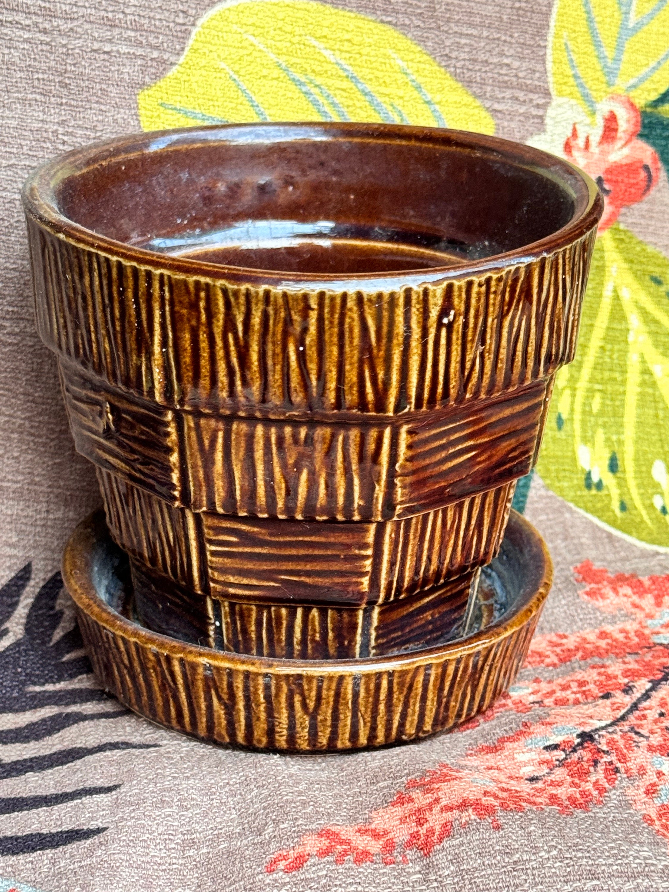 Mc Coy Planter Flower Pot Vintage Home Decor Retro Rustic Patio ...