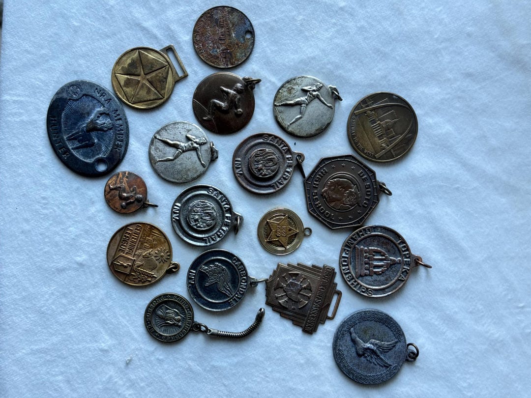 Vintage Medals Sports Medals for Jewelry and Craft Projects Collection ...