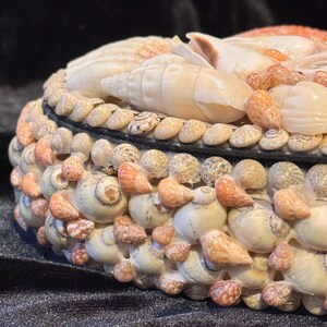 Seashell Heart Shaped Box With Lid Vintage Seashell Handmade Box With ...
