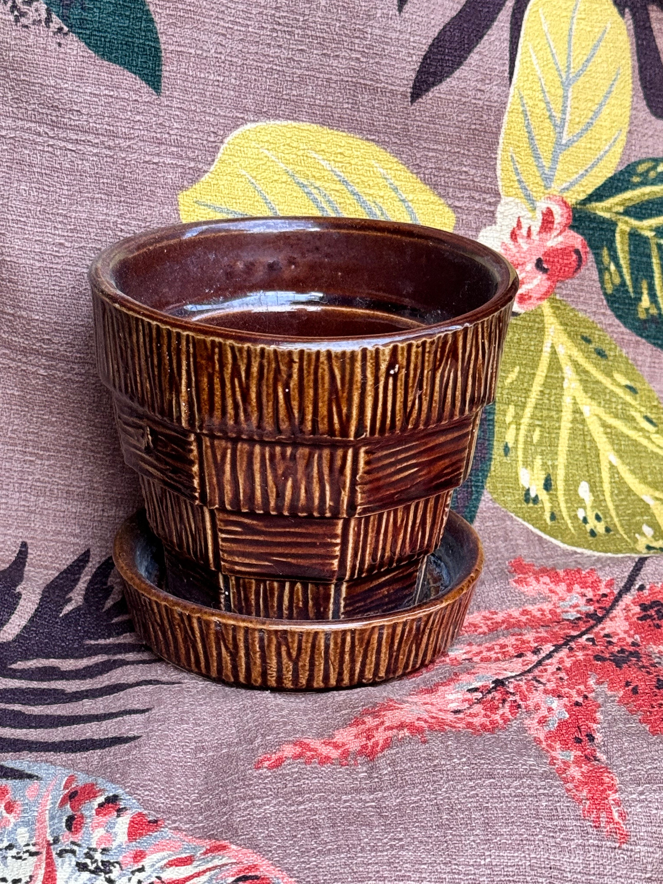 Mc Coy Planter Flower Pot Vintage Home Decor Retro Rustic Patio ...
