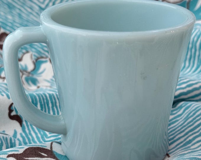 Fire King Mug Delphine Blue Vintage D Handle Collectible Glassware ...