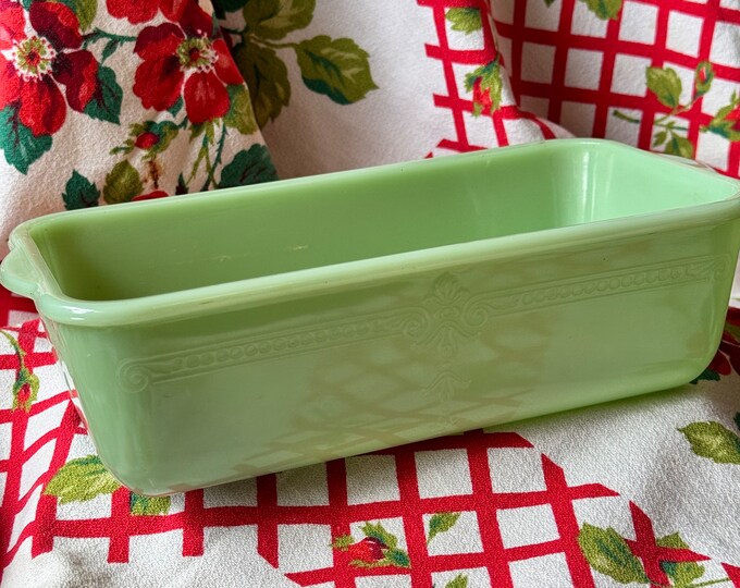 Jadite Fire King Bakeware Fire King Collectible Glass Vintage Kitchen ...