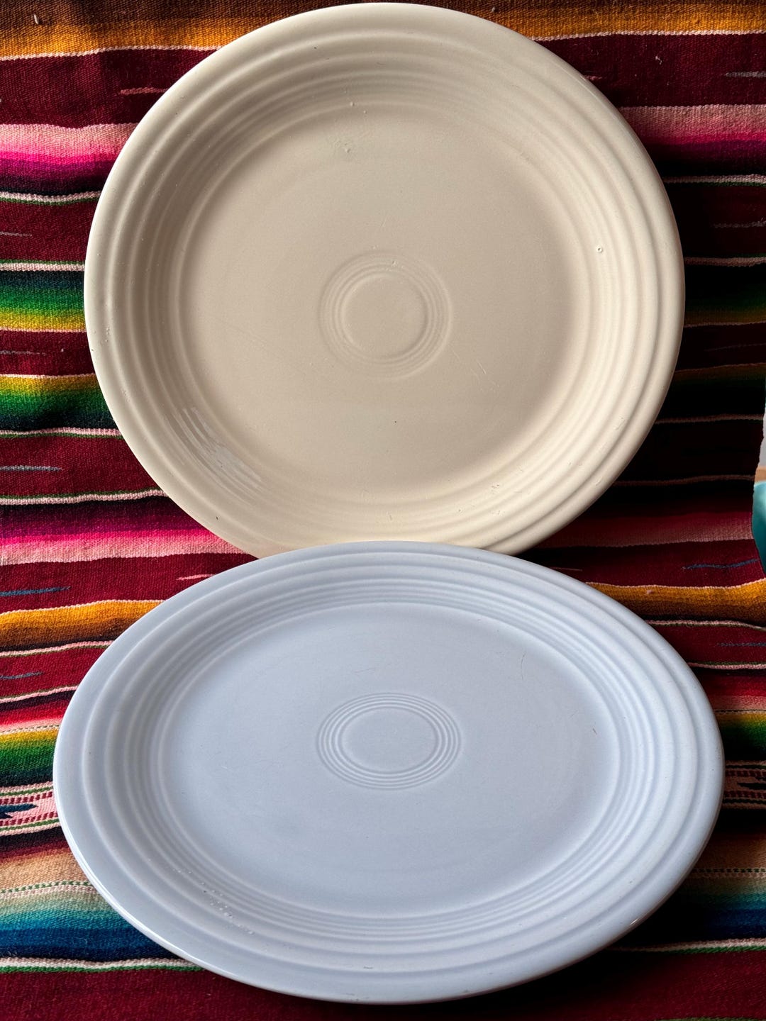 Fiesta Dinner Plates Antique Original Colors Homer Laughlin China ...