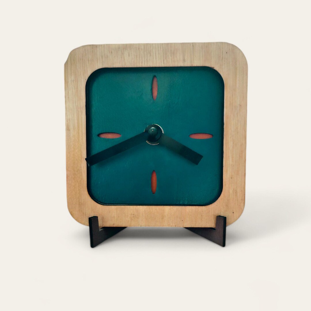 Scandi Design Mantle Clock, Desk Clock With Scandinavian Charm, Mid ...