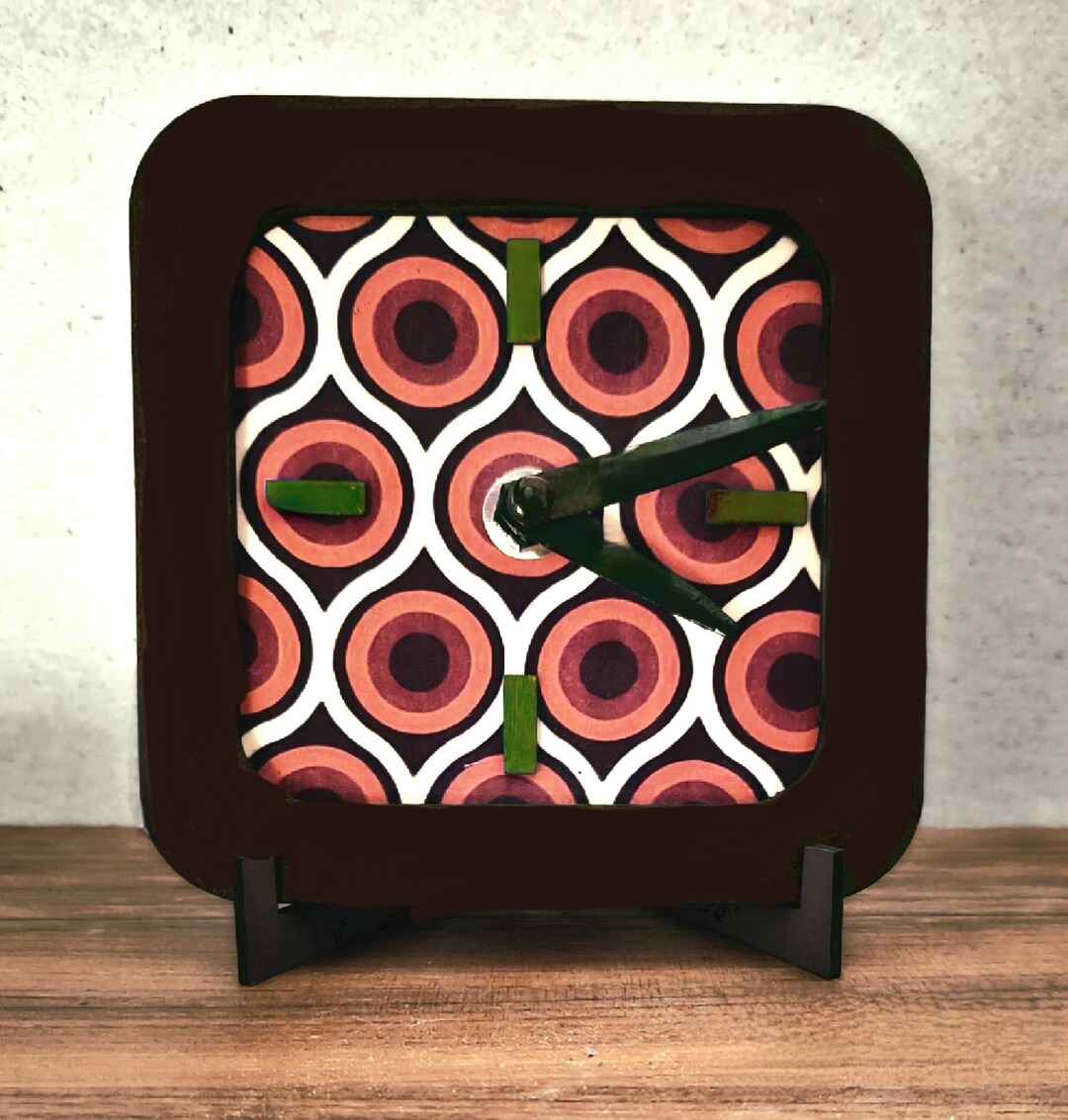 Modern Ply Tabletop Clock Handmade Plywood Table Top - Etsy