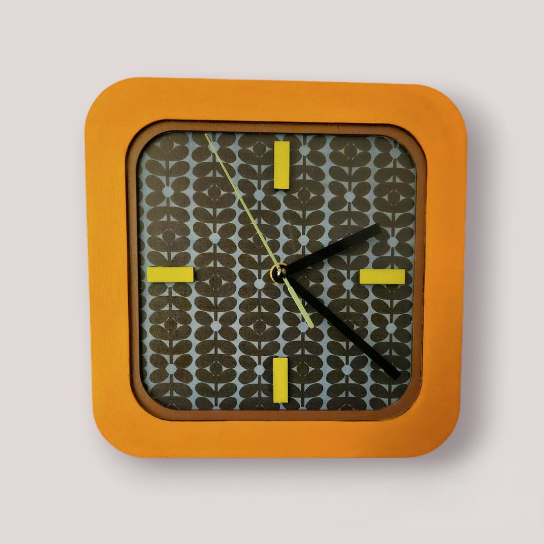 Mid-century Modern Style Wall Clock - Plywood Clock With Scandi Charm ...