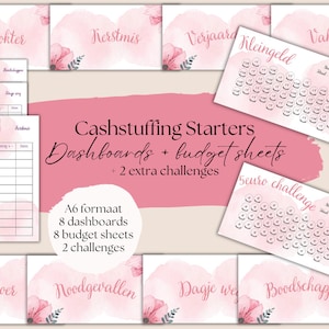 Digital DASHBOARD+SHEETS With Extra Challenges Package Cash Stuffing ...
