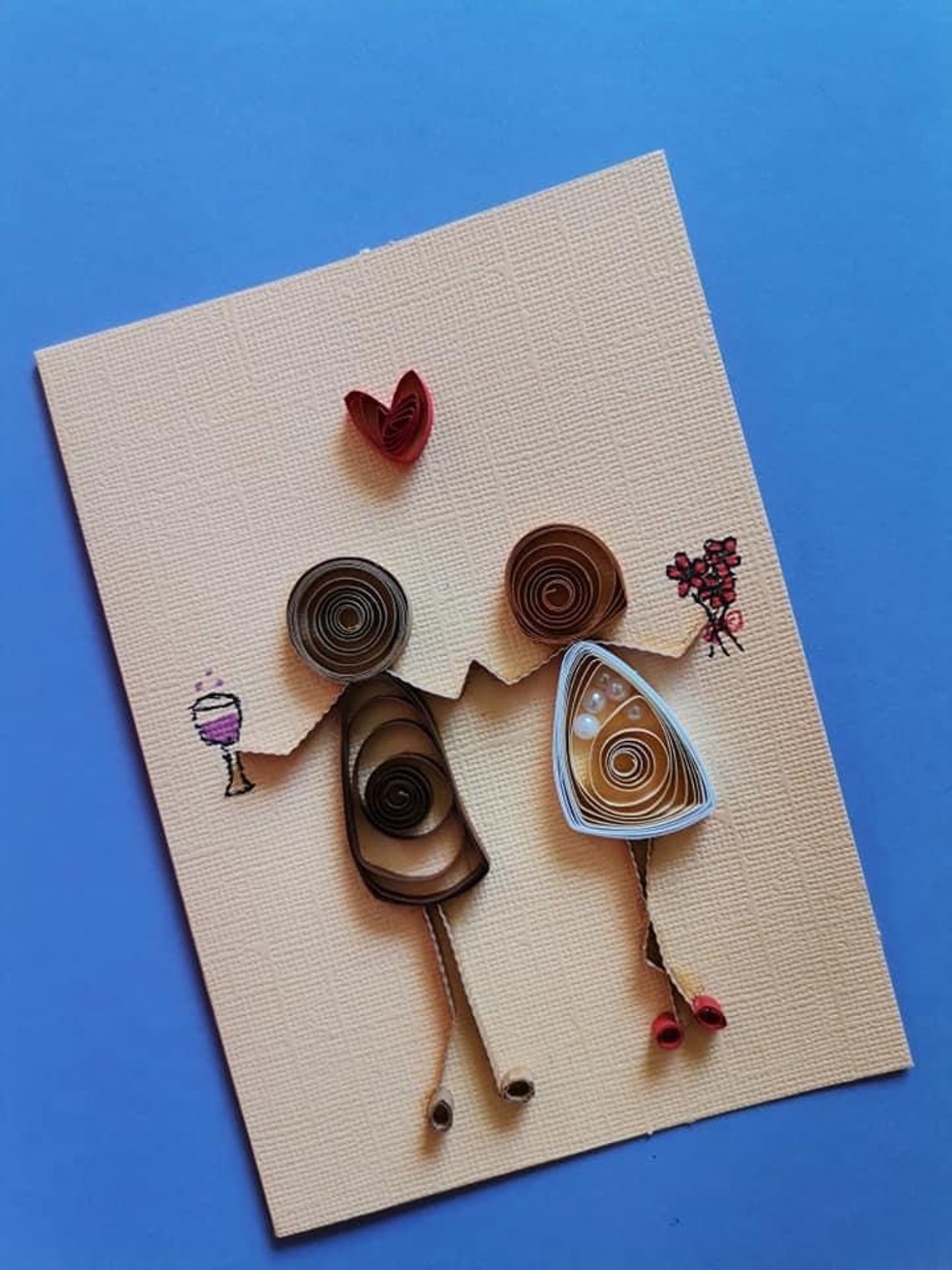 Handmade Quilling Cards for Presents and Wishes - Etsy