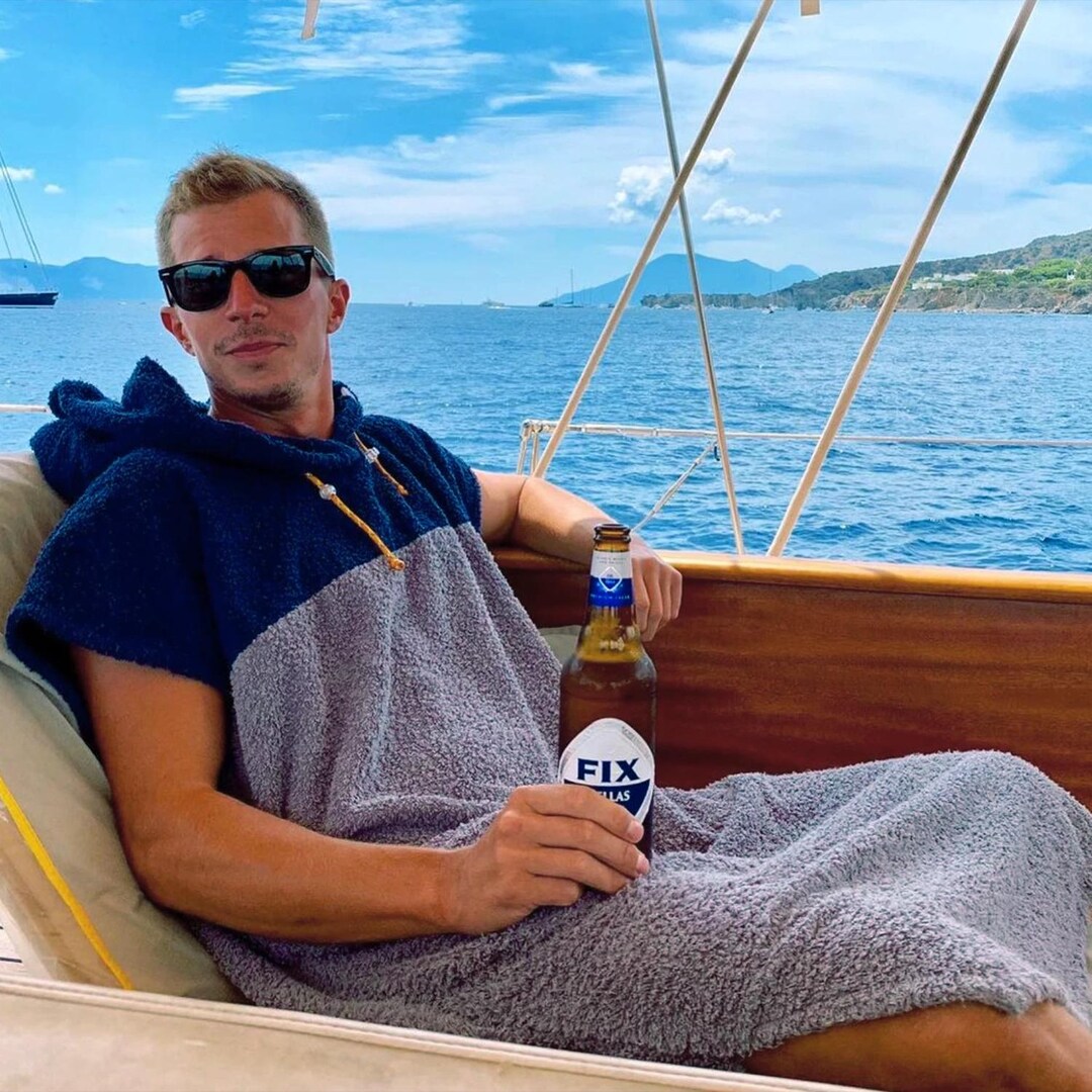 Surf Poncho Long Night Blue, Poncho, Terry Cloth, Hooded Towel, Bath ...