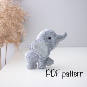 Elephant PDF Pattern, Safari Animal PDF Pattern, Jungle Animals Dewing ...
