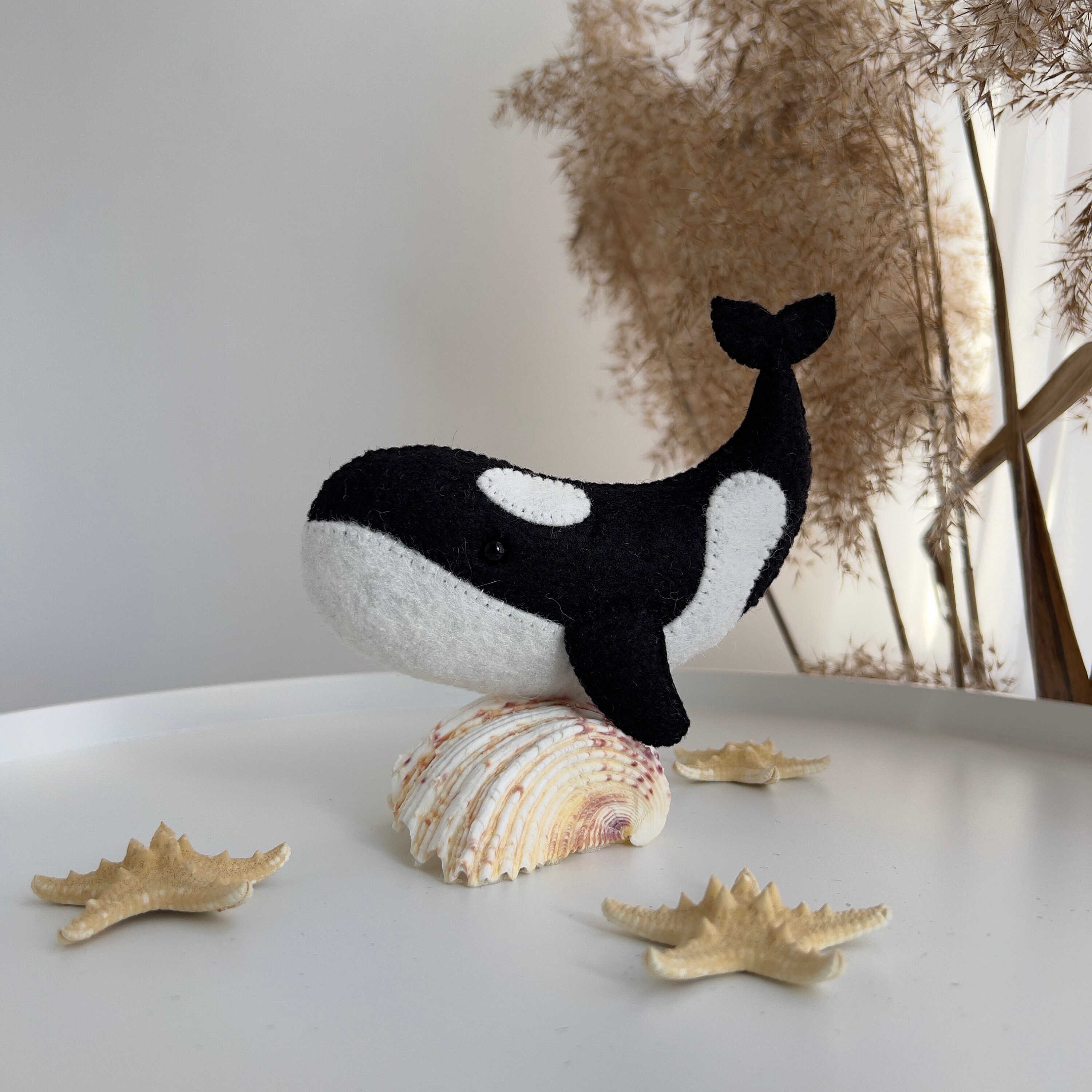 Orca Felt Easy PDF Pattern, Ocean Animal Toy Sewing Tutorial, Killer ...