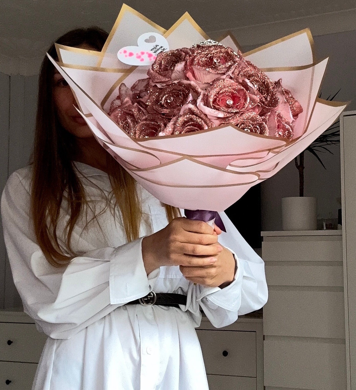 Glitter Roses - Etsy