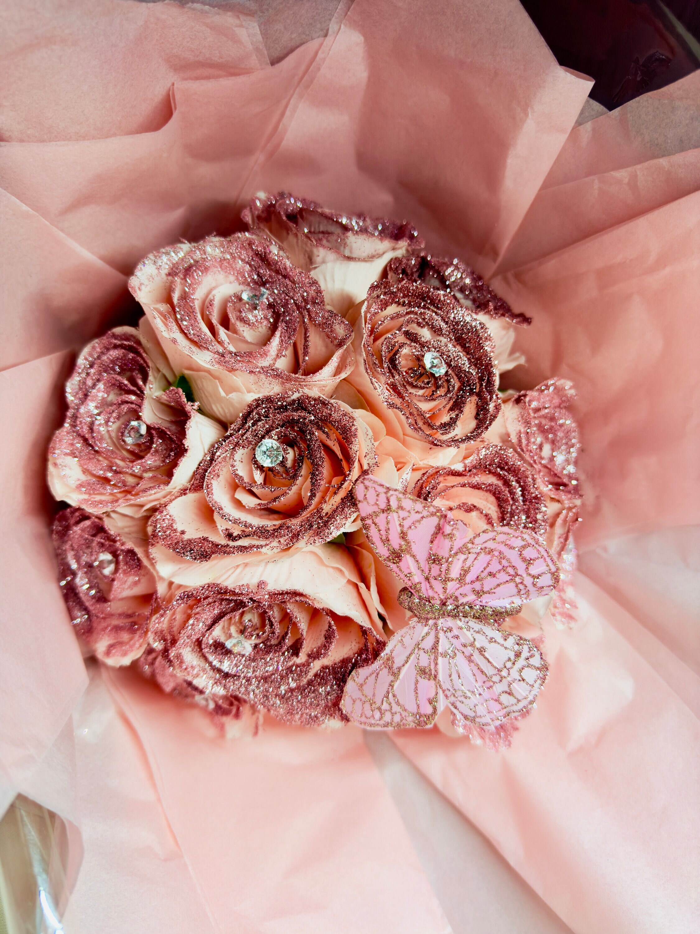 Glitter Roses - Etsy UK