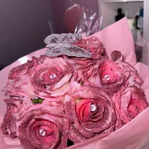 Glitter Roses - Etsy