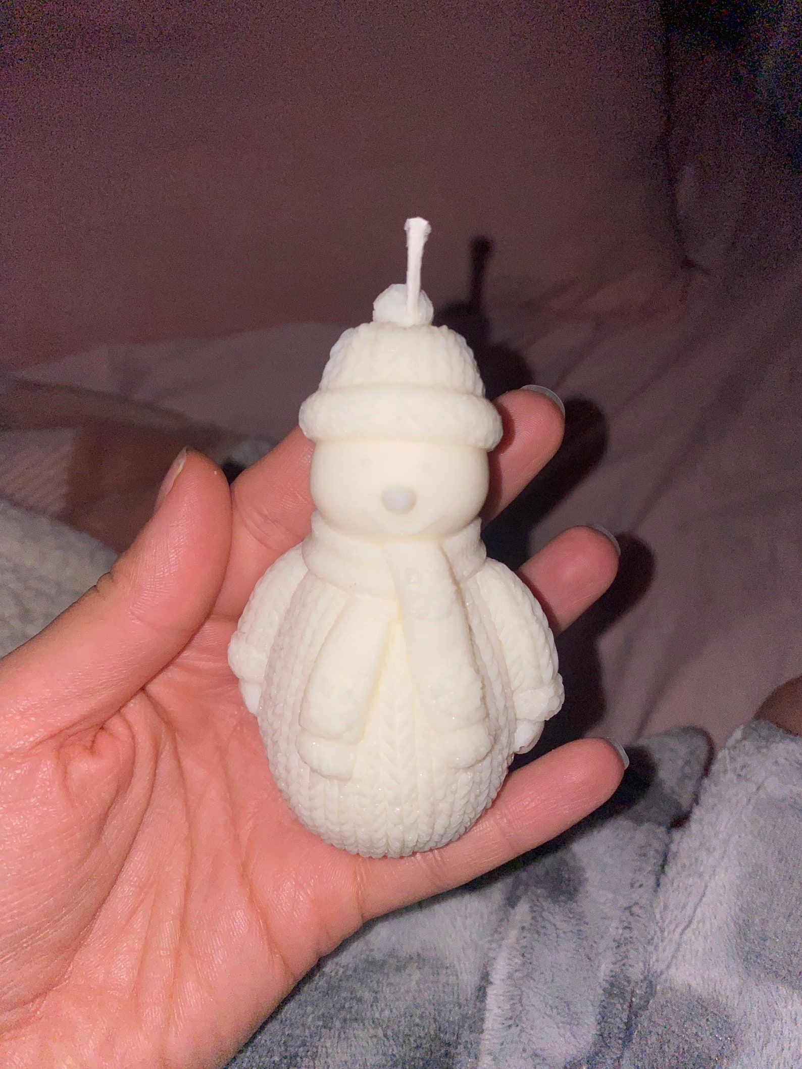 Snowman Candle - Etsy